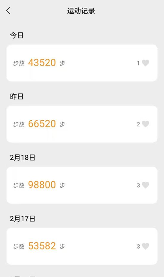 步数排行榜怎么取消点赞图标