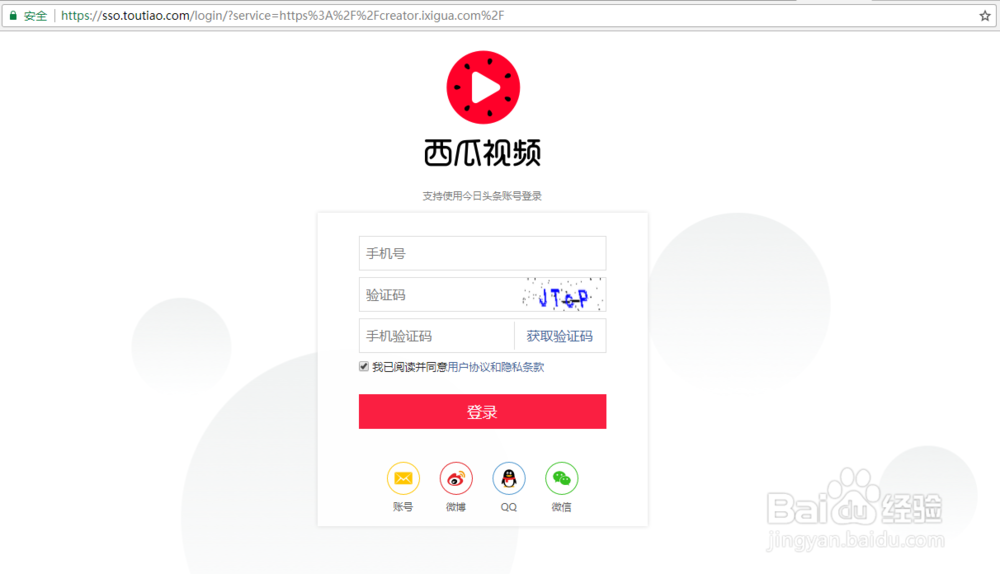 西瓜视频注册账户图标