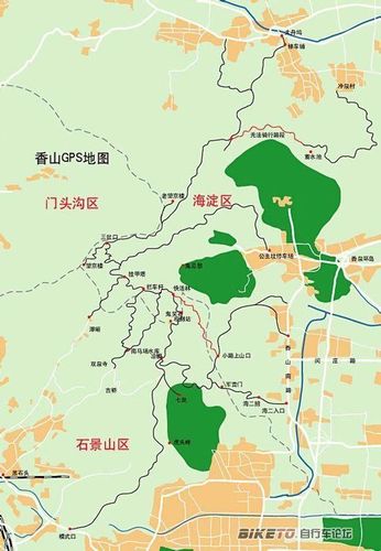 北京香山位置地图图标