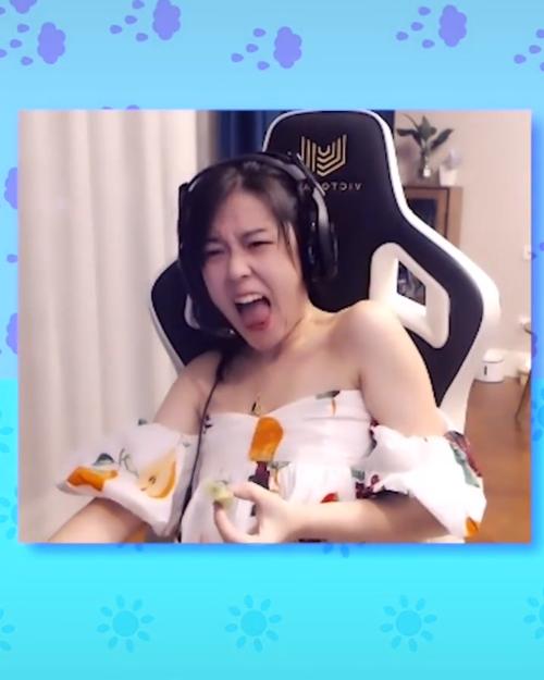 经常出现一个女主播的表情包截图