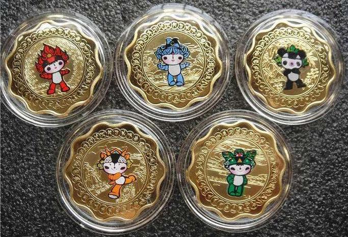 奥运会纯金福娃100克图标