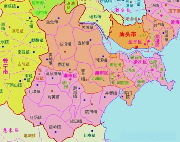 潮汕旅游地图高清版大图截图