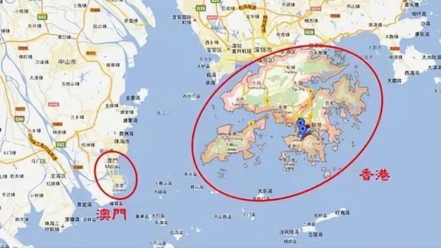 香港澳门地图位置图标