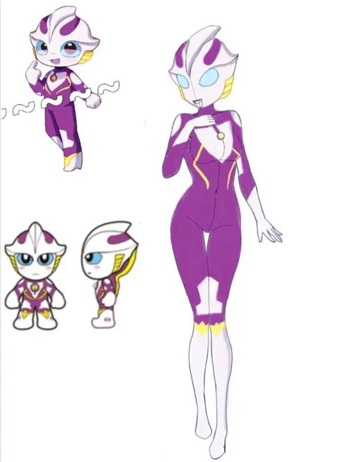 女奥特曼设计原稿图标