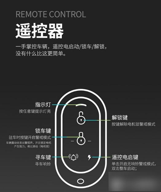 爱玛电动车三键遥控器使用方法图标