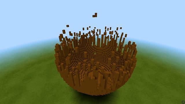 如何在我的世界制作球体截图