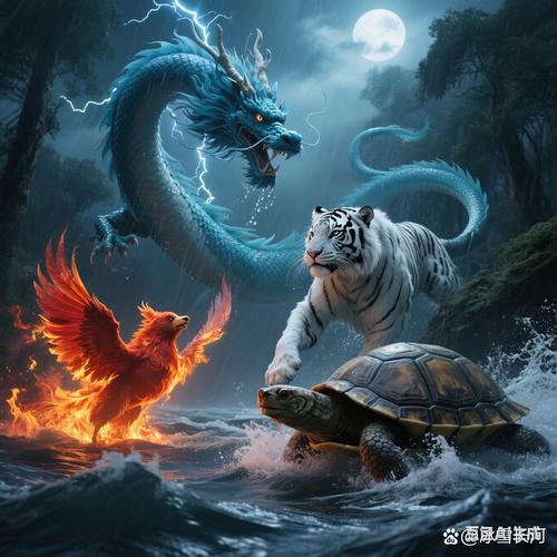 日本动漫朱雀玄武青龙兽图标