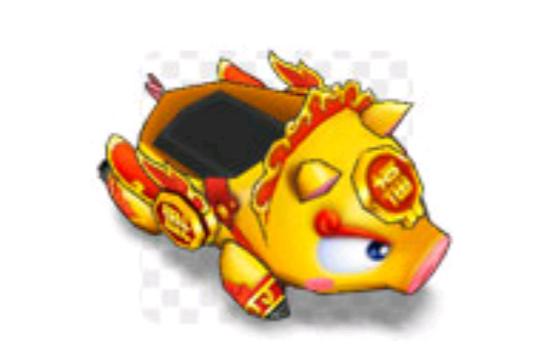 跑跑卡丁车金猪宠物图标