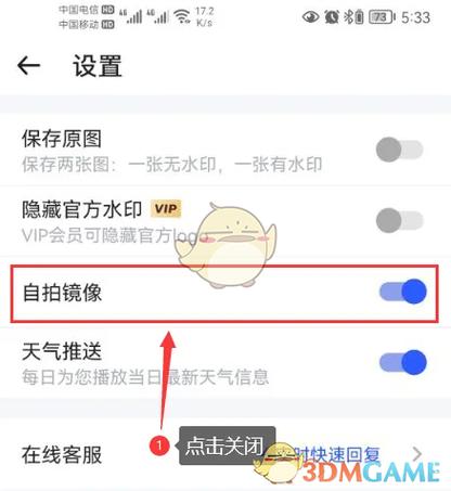 苹果自拍怎么关镜像图标