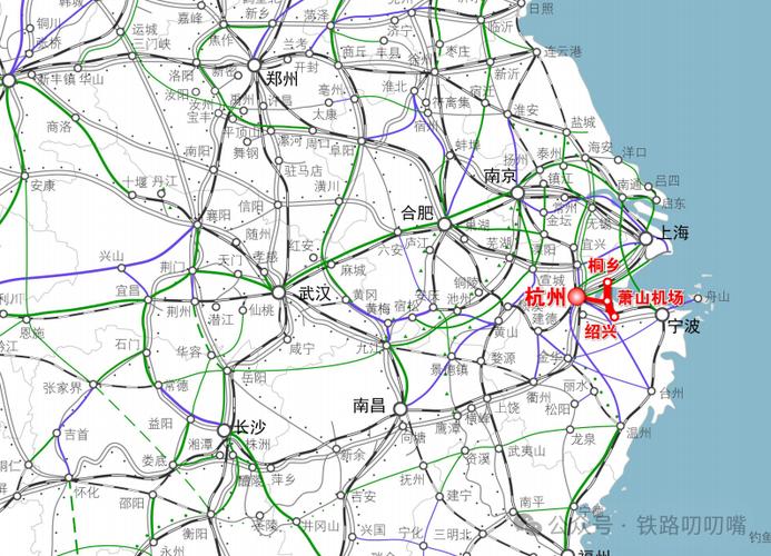 浙江省铁路地图高清版大图图标