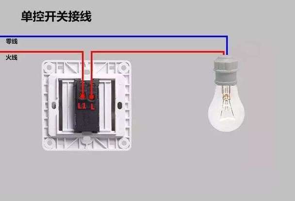 灯开关接线方法图标