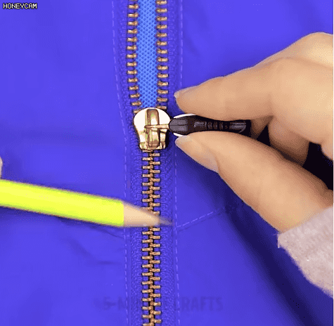 羽绒服拉链插销塑料裂了截图