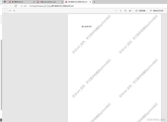 pdf水印图标