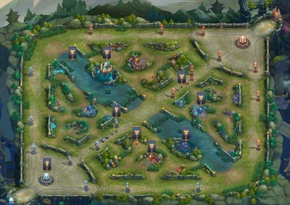 王者荣耀新版地形图