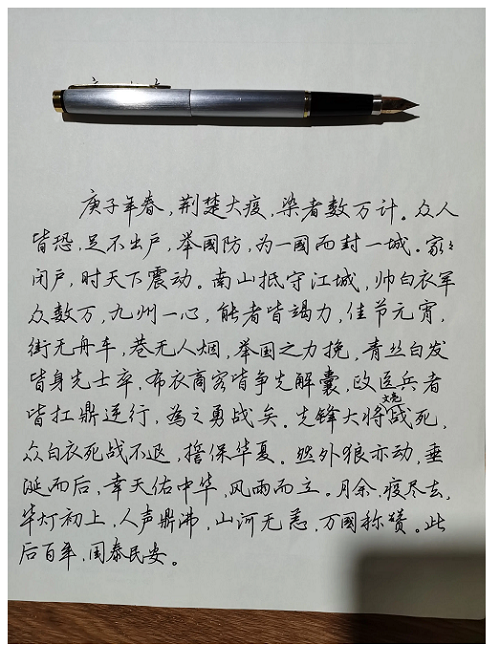 写字漂亮怎么形容