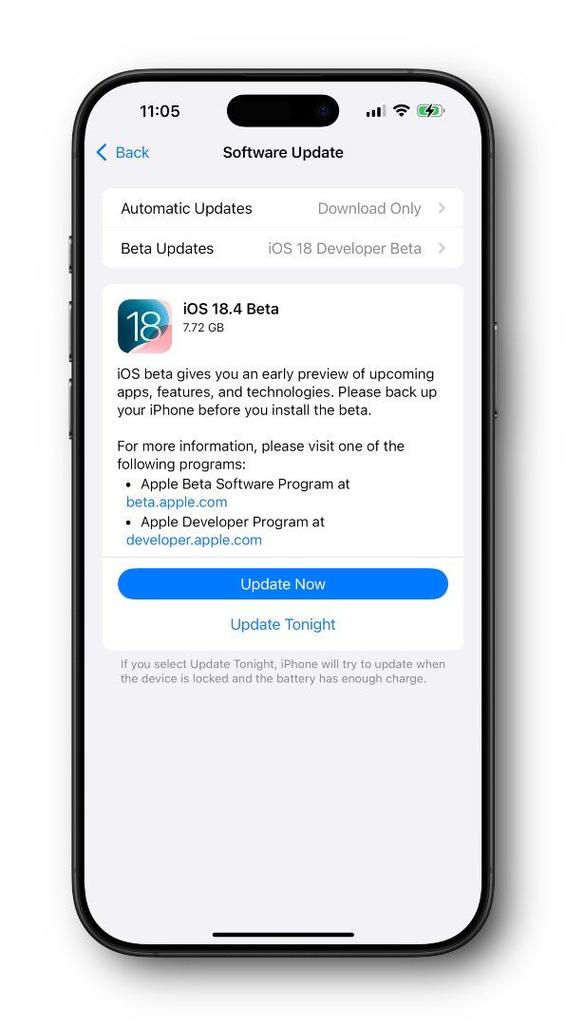 ios开发者预览版