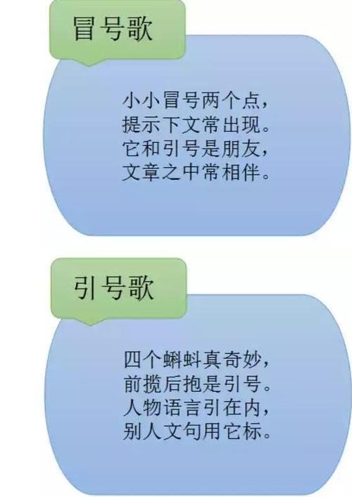 一年级标点符号编儿歌图标