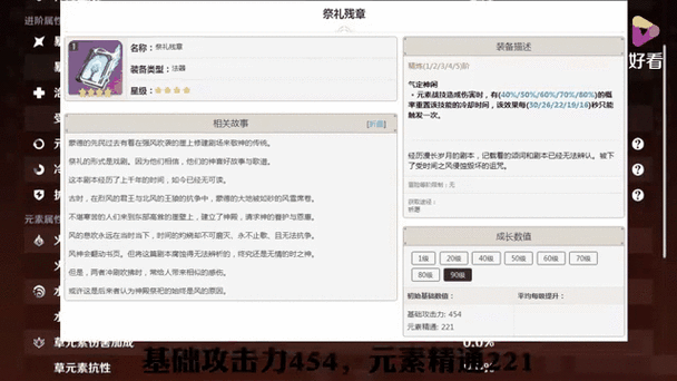 原神90级属性图标