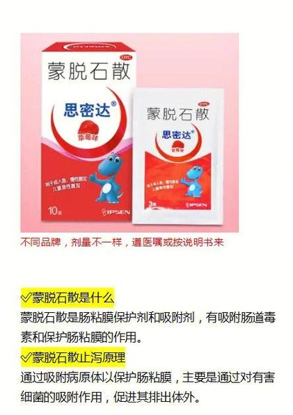 蒙脱石散正确服用方法图标
