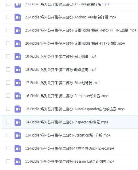fiddler的四大功能图标