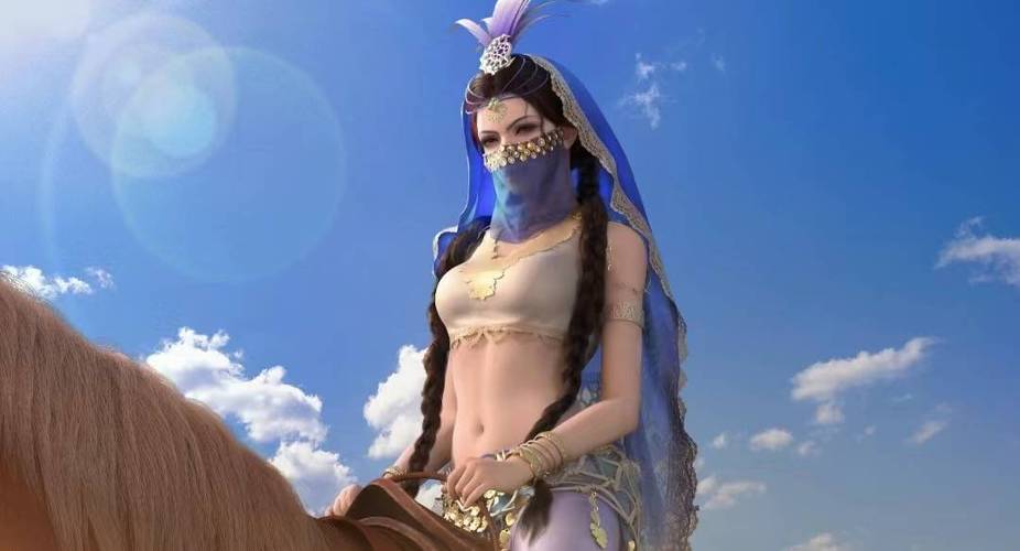 匈奴美女游戏广告视频图标