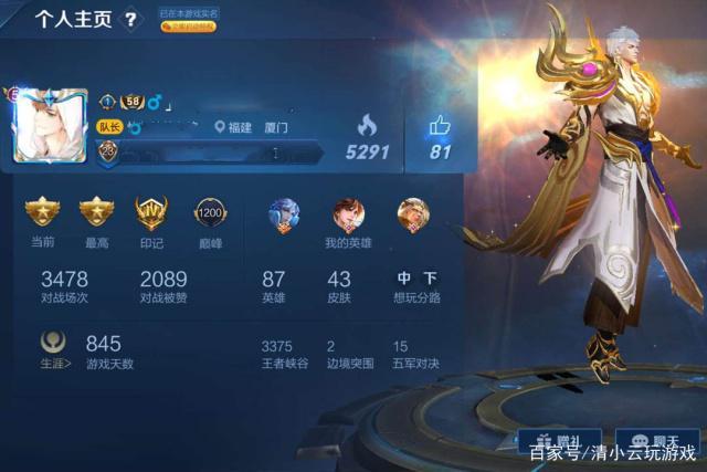 王者荣耀隐藏个人主页图标