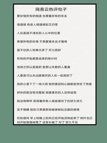 句子网易云截图