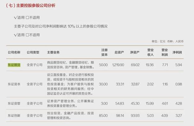 东证资管全年利润截图