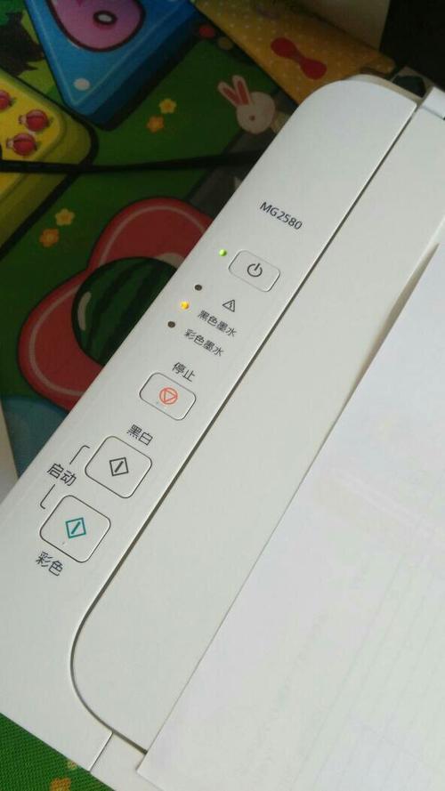 佳能打印机三角形里面一个闪电图标