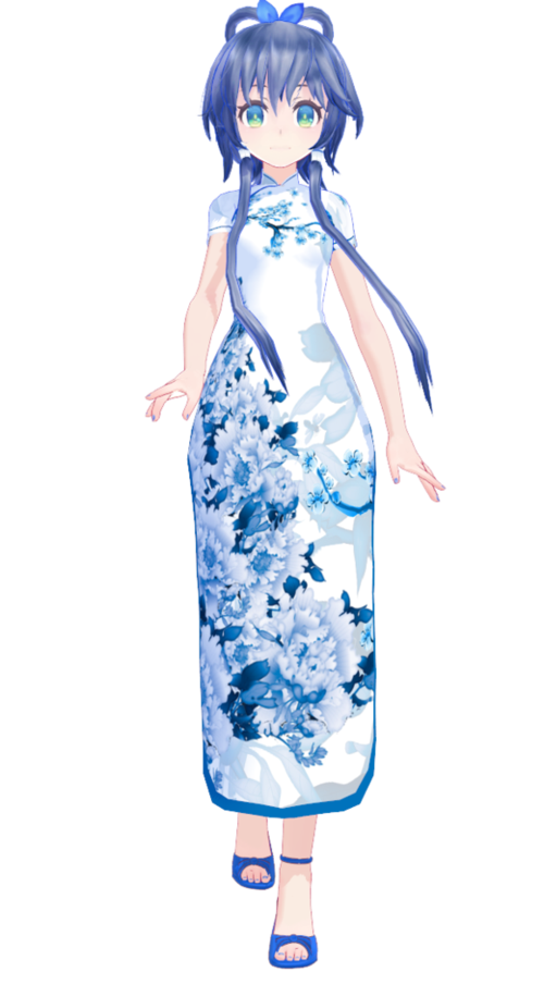 初音青花瓷旗袍图标