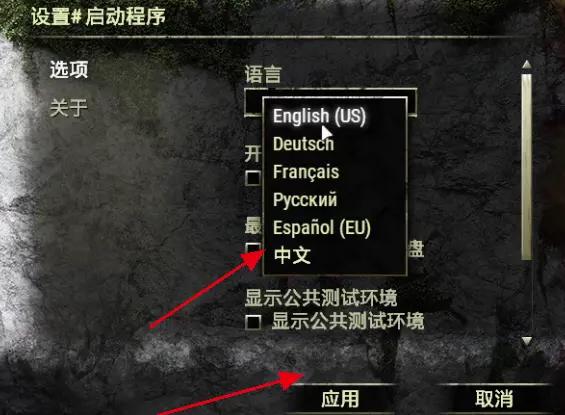 上古卷轴怎么调中文图标