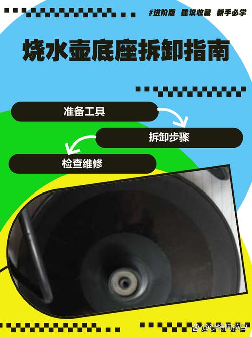 电热水壶底座拆卸步骤图标