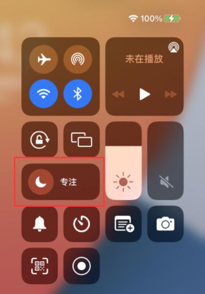苹果专注模式怎么打开图标