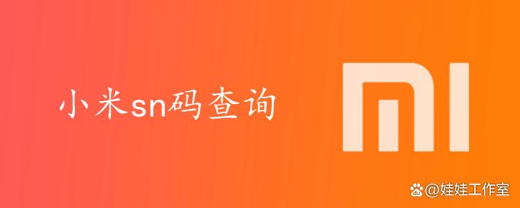 小米sn查询入口图标