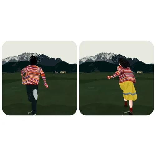 无缝拼接情侣头像图标