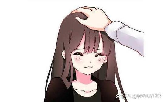 一个男生摸一个女生的头什么意思图标