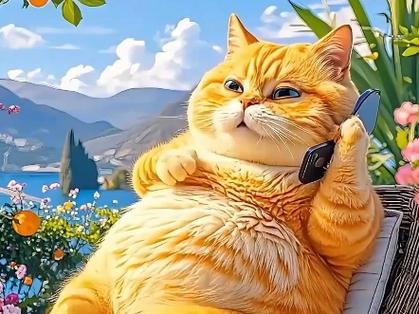 大橘猫动画图标
