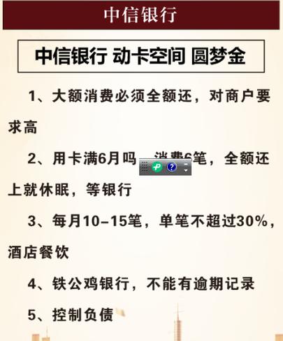 动卡空间中信信用卡图标