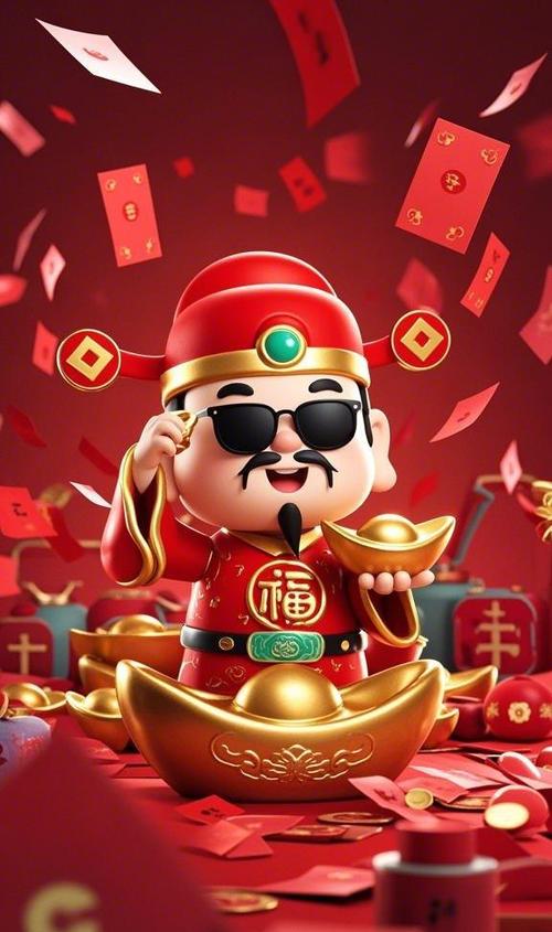初五迎财神表情包图片图标