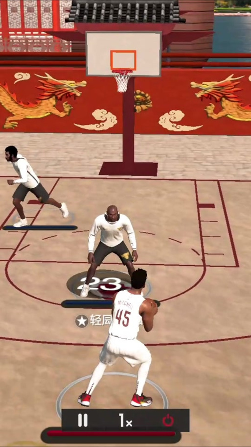 nba2kol2拉条扣篮怎么按图标