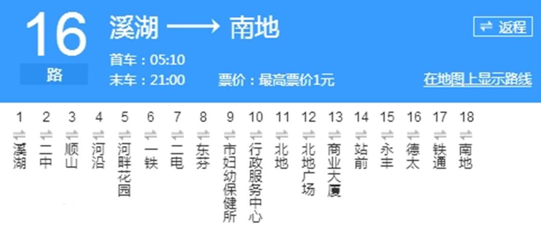 16路公交车站点图标