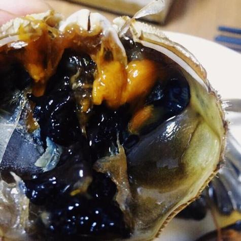 母河蟹里面黑色膏是什么图标