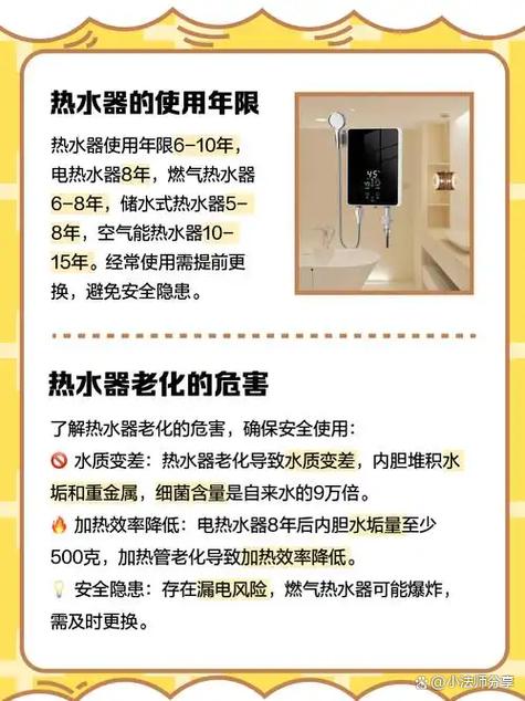热水器一般寿命几年图标