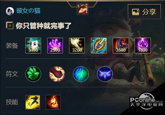 英雄联盟提莫最新出装截图