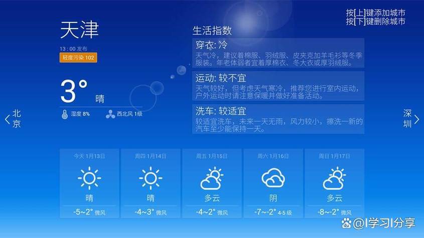 恢复原厂桌面天气预报图标