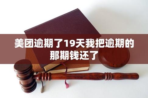 美团逾期了19天我把逾期的那期钱还了截图