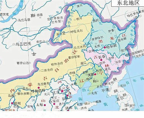 东北地图三省旅游地图图标