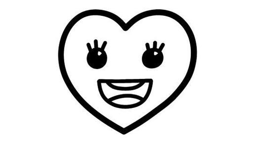 灰色爱心的emoji符号图标