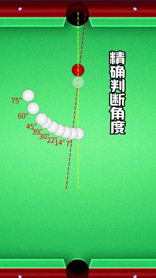 打台球怎样瞄准图标