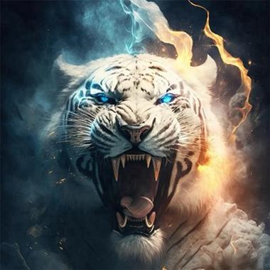 最近很火的老虎头像图标